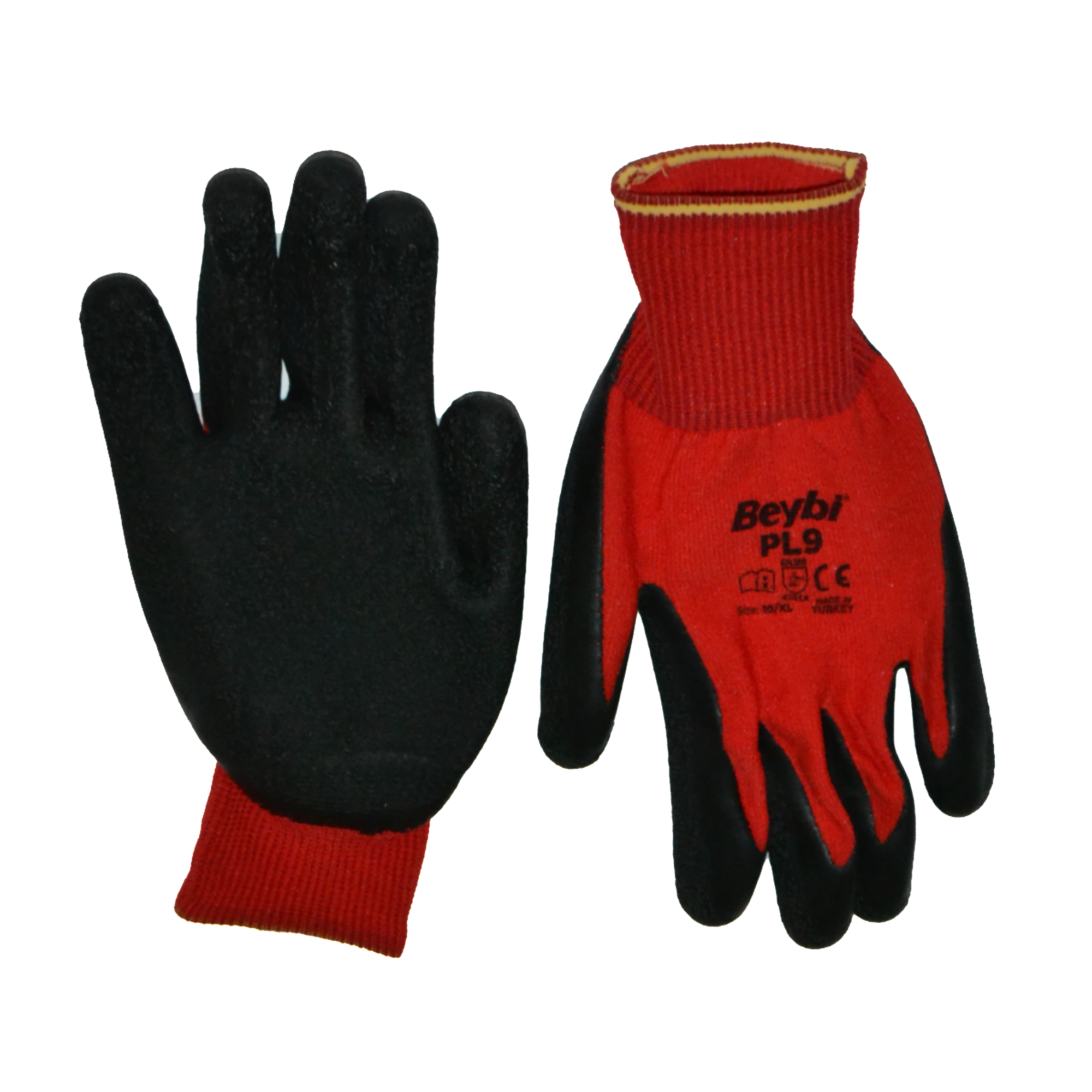 145 Beybi PL9 Red/Black Anti-Cut Gloves
